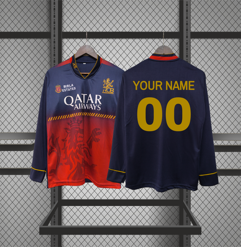 Customized RCB Full Sleeve Jerseys – Indian Jerseys