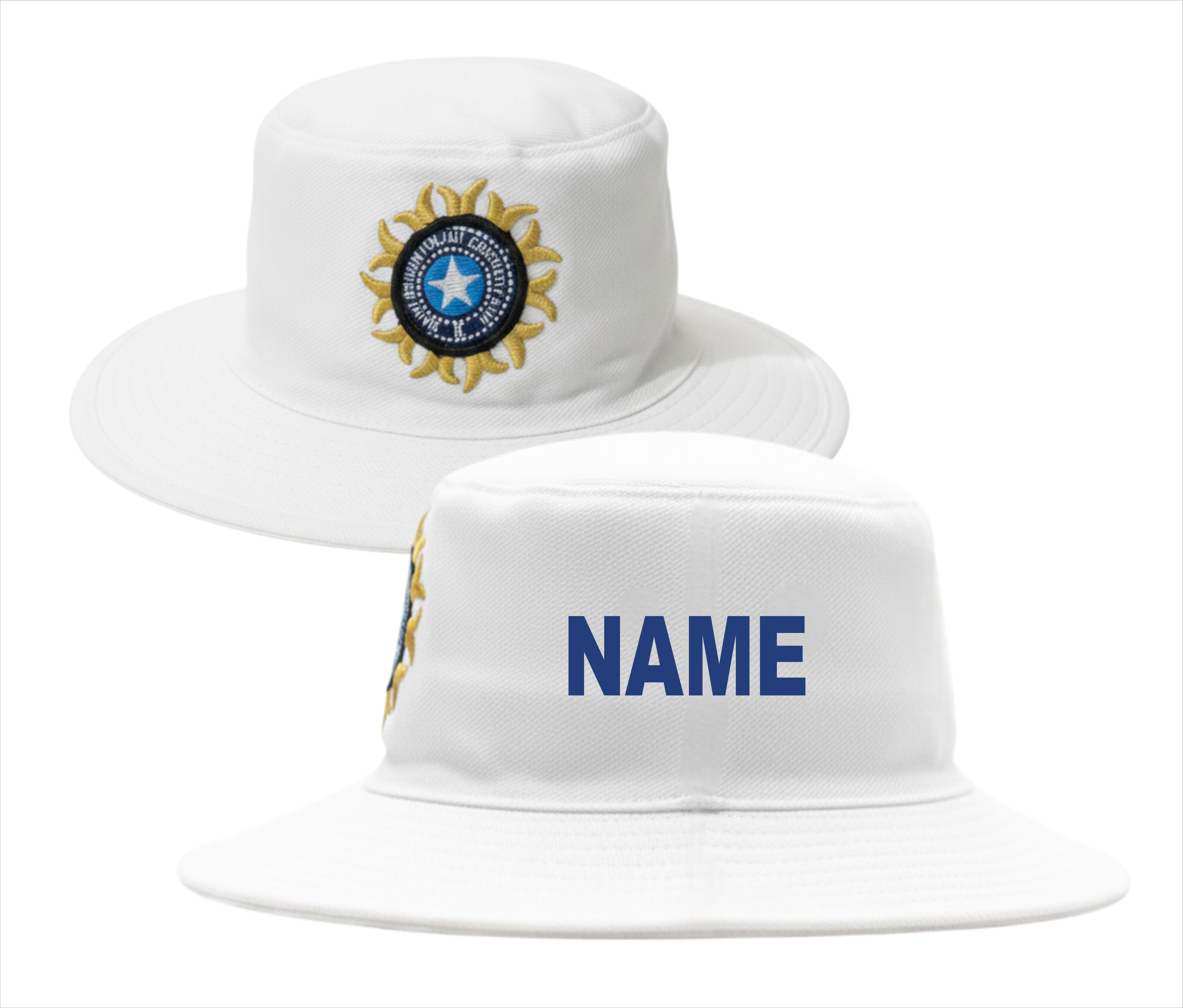 Custom Personalized Indian Cricket Umpire Sun Hats – Indian Jerseys